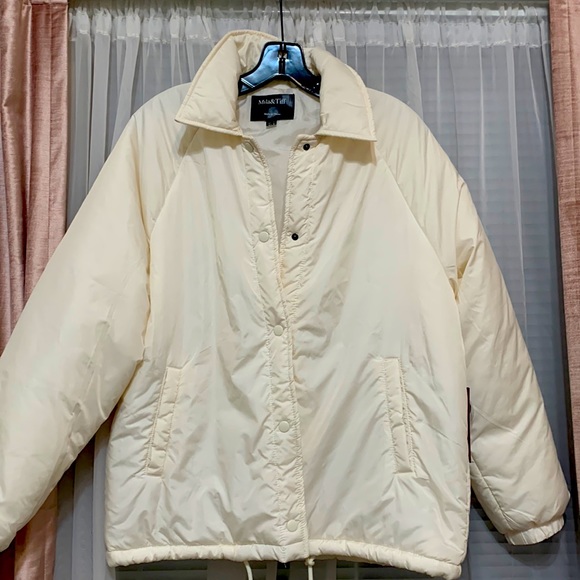 mila Tiff | Jackets & Coats | Mila Tiff White Puffy Down Jacket | Poshmark